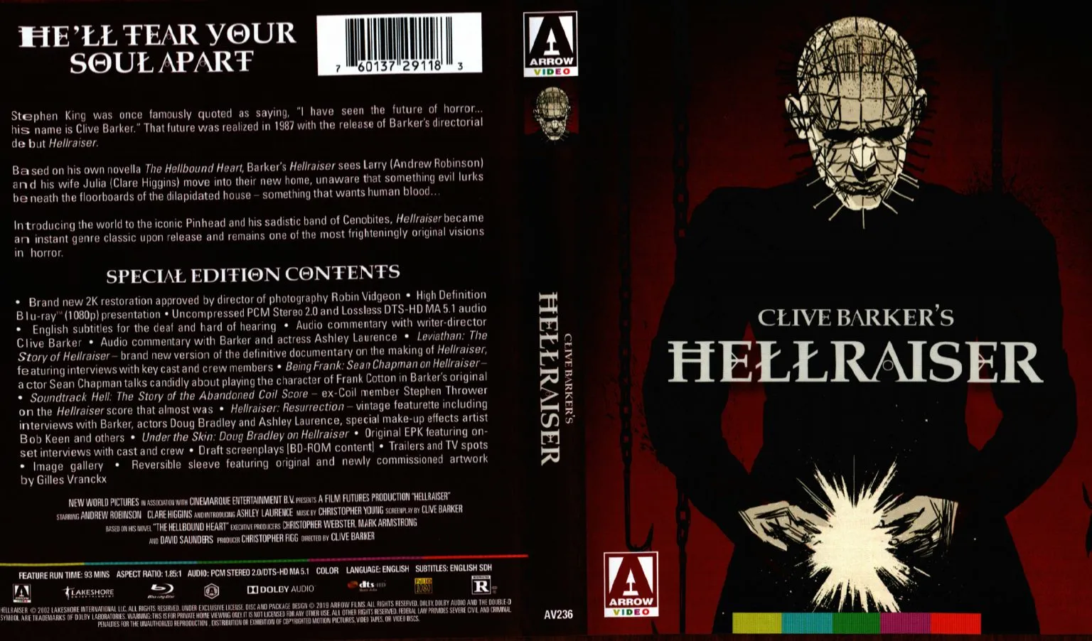 Hellraiser Blu-ray Review (Arrow Video) - Cultsploitation