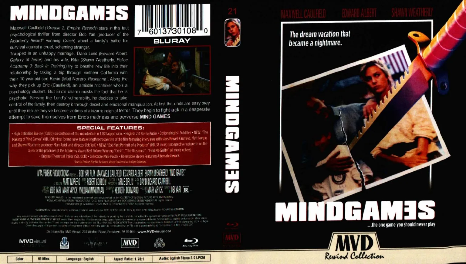 Mind Games Blu-ray Review (MVD Rewind Collection) - Cultsploitation