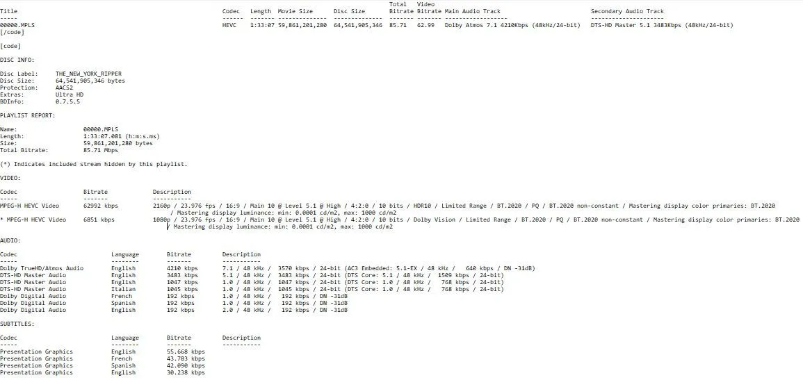 The New York Ripper 4K UHD Blu-ray Review (Blue Underground ...