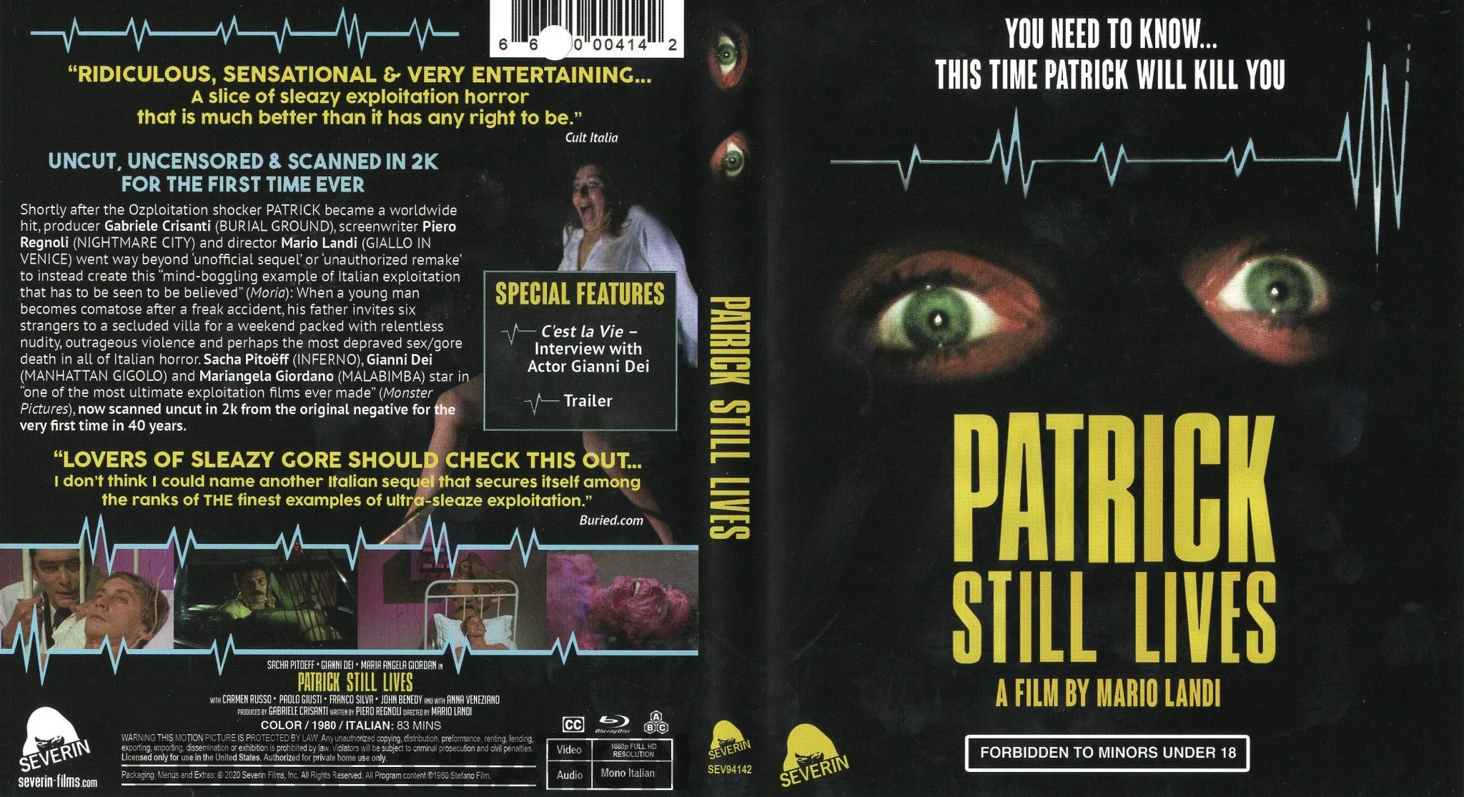 NSFW Gallery: Patrick Still Lives (Severin Films Blu-ray) Screenshots ...