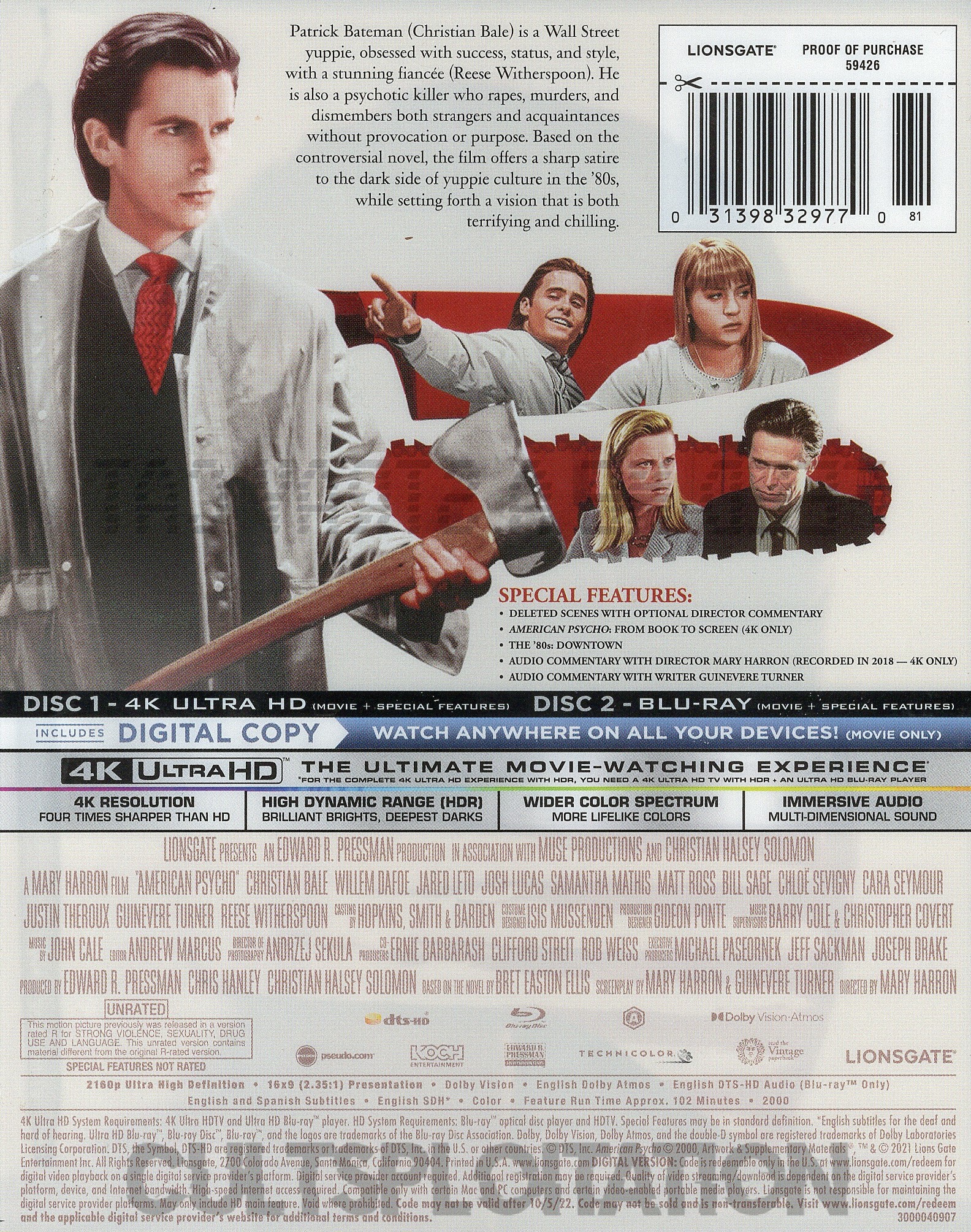 American Psycho 4k Uhd Screenshots Lionsgate Cultsploitation