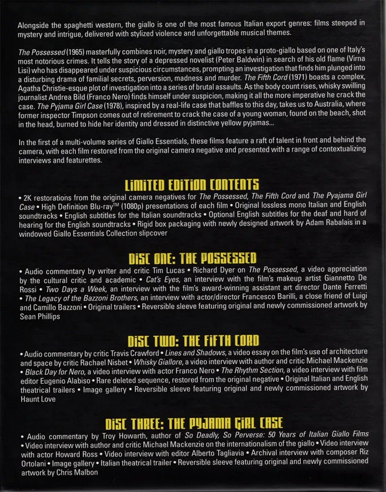 NSFW: The Fifth Cord Blu-ray Screenshots (Arrow Video Giallo Essentials ...