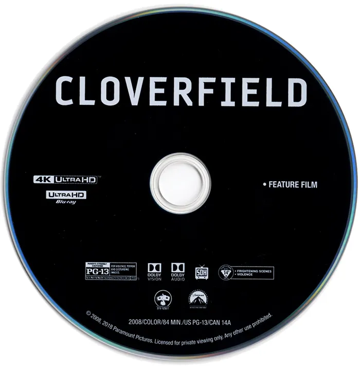 Cloverfield 4K UHD/Blu-ray Screenshots (Paramount Pictures) - Cultsploitation | Cult films, Blu ...